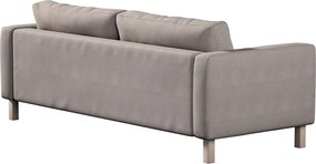 Potah na pohovku IKEA  Karlstad 3-místná, nerozkládací, krátký barva béžová látka pletený vzor