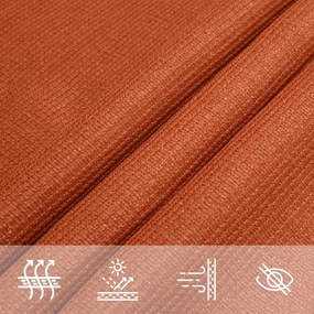 Stínicí plachta 160 g/m² oranžová 3 x 4 m HDPE 311677