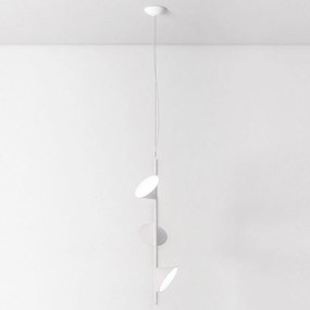 Závěsné svítidlo Axolight Orchid LED, třísvítidlo, bílá barva