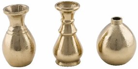 Ego Dekor EGO DEKOR DOP Váza kovová, zlatá, v. 11cm, balení obsahuje 3 kusy! *