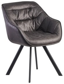 Bruxxi Jídelní židle Gepo, textil, šedá