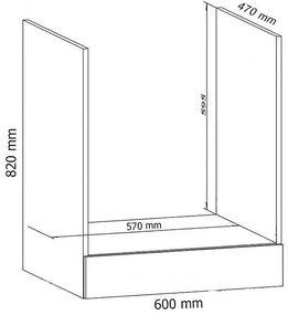 Sycylia | dolní skříňka D60ZK dolní skříňka pro vestavnou troubu | andersen