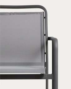 Tmavě šedá zahradní židle Luri – Kave Home
