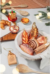 Skleněná vánoční ozdoba 3 cm Pastel de Nata – Sass &amp; Belle