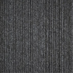 Tapibel, Kobercový čtverec Coral Lines 60345-50 šedo-černý 50 x 50 cm, chodba / předsíň
