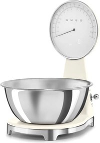 Krémová plastová digitální kuchyňská váha – SMEG