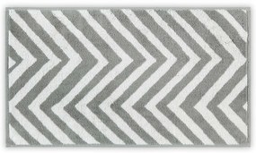 Bílo-šedý bavlněný ručník 33x33 cm Chevron – Foutastic