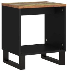 Konferenční stolek 40 x 31 x 46 cm recyklované dřevo a kompozit - Default Title