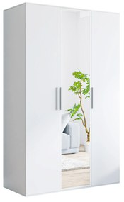 ARK Šatní skříň BURUNDI, Bílá 120 cm