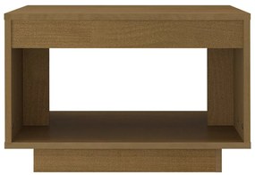 Konferenční stolek medově hnědý 50x50x33,5 cm masivní borovice - Default Title