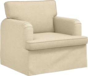 Set pohovek 2 ks Krémová textil 3407565