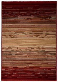 Spoltex, Kusový koberec Cambridge red/beige 5668, 80x150, červená, obývací pokoj