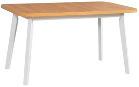 Jídelní stůl Omar Zvolte barvu horní desky: Bílý (borovice andersen), Zvolte barvu nožek: Ořech - nut