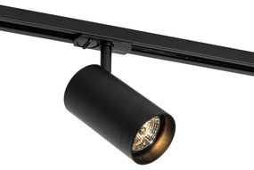 Moderní černé bodové světlo pro 1-fázový kolejnicový systém 70 mm - Iconic Jeana Luxe