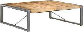 vidaXL Konferenční stolek 120 x 120 x 40 cm hrubé mangovníkové dřevo [321583] Barva: Šedá