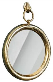 Zlaté nástěnné zrcadlo Portrait 30 cm