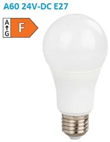 Diolamp SMD LED žárovka matná Special Voltage A60 10W/24V-DC/E27/3000K/850Lm/230°