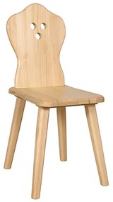 Drewmax KT110 - Dřevěná židle 33x44x85cm - Borovice