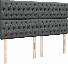 Box spring postel s matrací tmavě šedá 180x200 cm textil 3292875