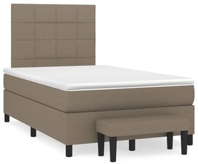 Box spring postel s matrací taupe 120x190 cm textil 3270359