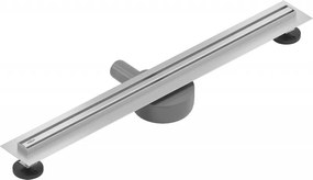 Mexen Flat nerezový sprchový žlab s rotačním 360° sifonem 60 cm, vzor SLIM, 1041060