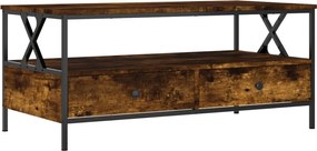 vidaXL Konferenční stolek 100 x 51 x 45 cm kompozitní dřevo [835299] Barva: kouřový dub