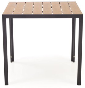 Zahradní stůl Fierro 80 cm hnědý/černý