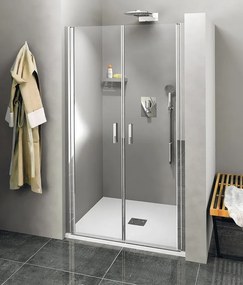Polysan ZOOM sprchové dveře dvojkřídlé 900mm, čiré sklo ZL1790