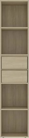 vidaXL Knihovna 36 x 30 x 171 cm dřevotříska [802870] Barva: hnědý dub