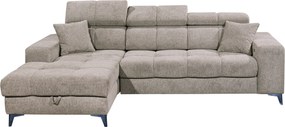 XXXLutz ROHOVÁ SEDAČKA, textil, šedavě hnědá MID.YOU - Sedací soupravy - 002220047407