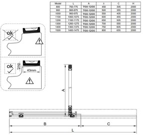 BPS-koupelny Posuvná bezrámová sprchová zástěna HYD-ATA 80 chrom/transparent - bez vaničky