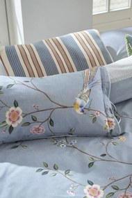 Pip Studio perkálové povlečení Bamboo Blossom světle modrý 140x200 + 70x90 cm (Kvalitní perkálové povlečení na jednolůžko v dárkovém boxu)