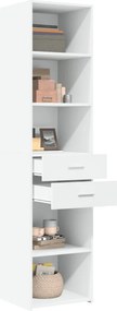 Skříň highboard bílá 45 x 42,5 x 185 cm kompozitní dřevo 3281448