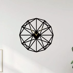 dřevo života Nástěnné hodiny KONSTRUKT Barevný vzor: Černá, Velikost hodin: 35x35