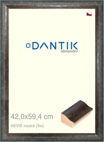 DANTIK rámeček 42x59,4 | NEVIS modrá (Plexi Čiré)