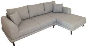 Hanah Home Čtyřmístná pohovka NERO šedá pravá 250 cm