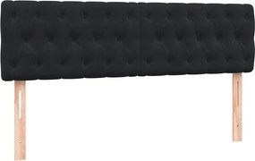 Box spring postel s matrací černá 160x210 cm samet 3318371