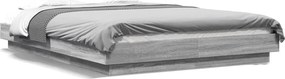 vidaXL Rám postele dub 140 x 200 cm kompozitní dřevo [3281189] Barva: šedá sonoma