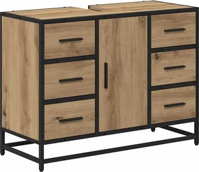 Sada koupelnového nábytku 3 ks Artisanový dub 3402492