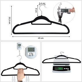 SONGMICS Ramínka na šaty černé 45 cm 50 ks