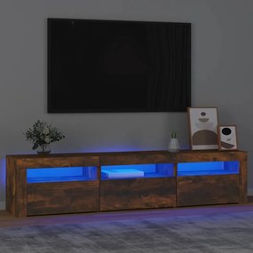 TV skříňka s LED osvětlením kouřový dub 180x35x40 cm 3152759
