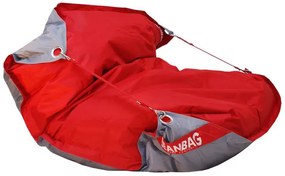 BeanBag Sedací vak 189x140 duo scarlet rose - gray