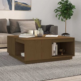vidaXL Konferenční stolek 100x101x40,5 cm masivní borové dřevo [814523] Barva: Bílá
