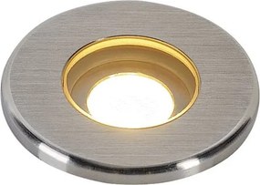 LA 233540 Zapuštěné podlahové svítidlo DASAR LED MINI, kruhové, nerezová ocel 316, 2 W, 3000K, 12–24 V, IP67 - BIG WHITE (SLV)