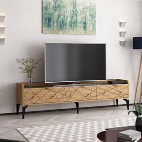 VARDA TV stolek na nožičkách, dub Artisan / antracit