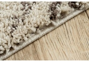 Kusový koberec Shaggy Raba krémový 80x250cm