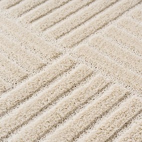 Koberec Square Art 3D krémový