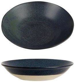 Keramický hluboký talíř modrý