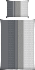 XXXLutz POVLEČENÍ plyš šedá, bílá 140/200 cm Boxxx - Povlečení - 007992097801