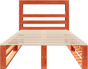 Postel bez matrace voskově hnědá 75 x 190 cm masivní borovice 3306512